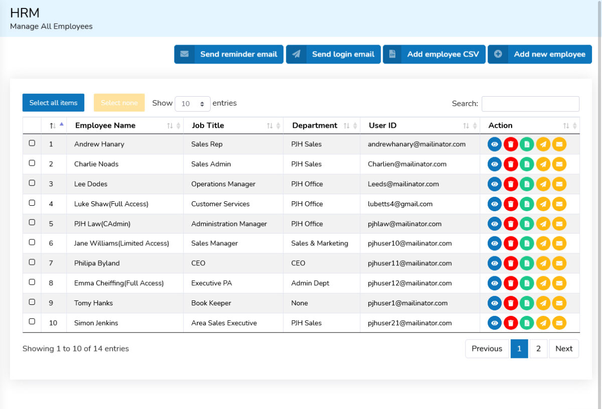 Human Resource Management – ARM Portal